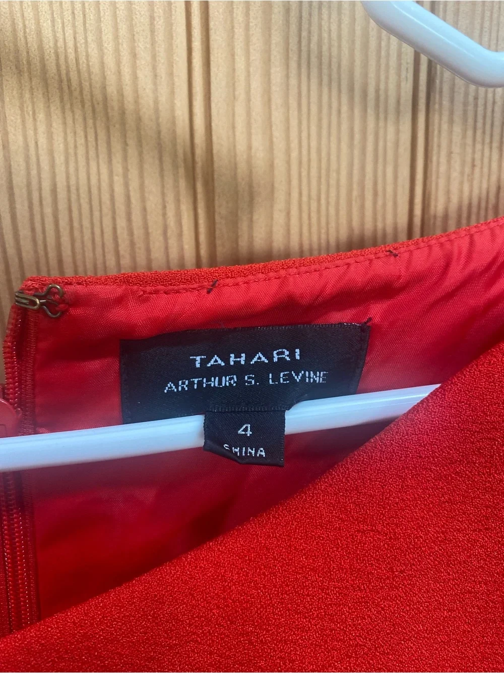 Tahari | Dresses | Tahari Red Asymmetricneck Midi Sheath Dress | Poshmark